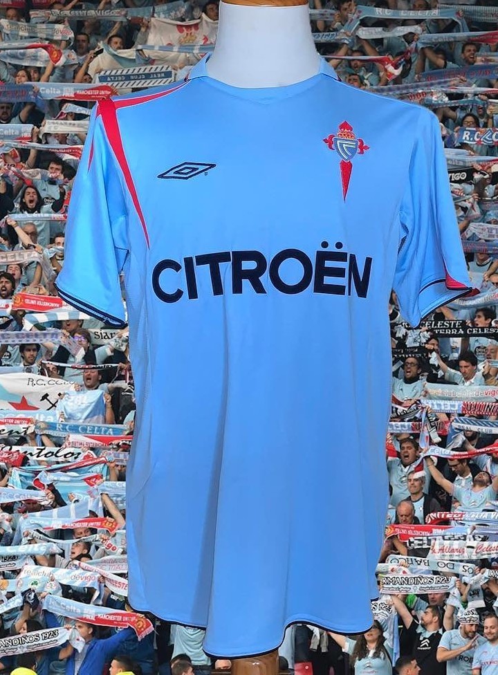 Celta Vigo Home Maillot de foot 2005 - 2007.