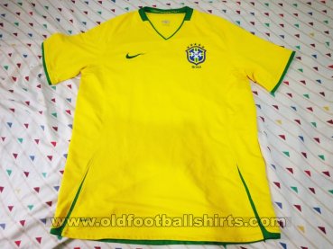 Brazil Home camisa de futebol 2008 - 2010