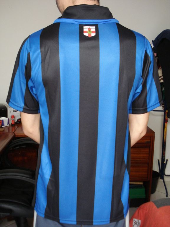 Internazionale Home maglia di calcio 2007 - 2008. Sponsored by Pirelli