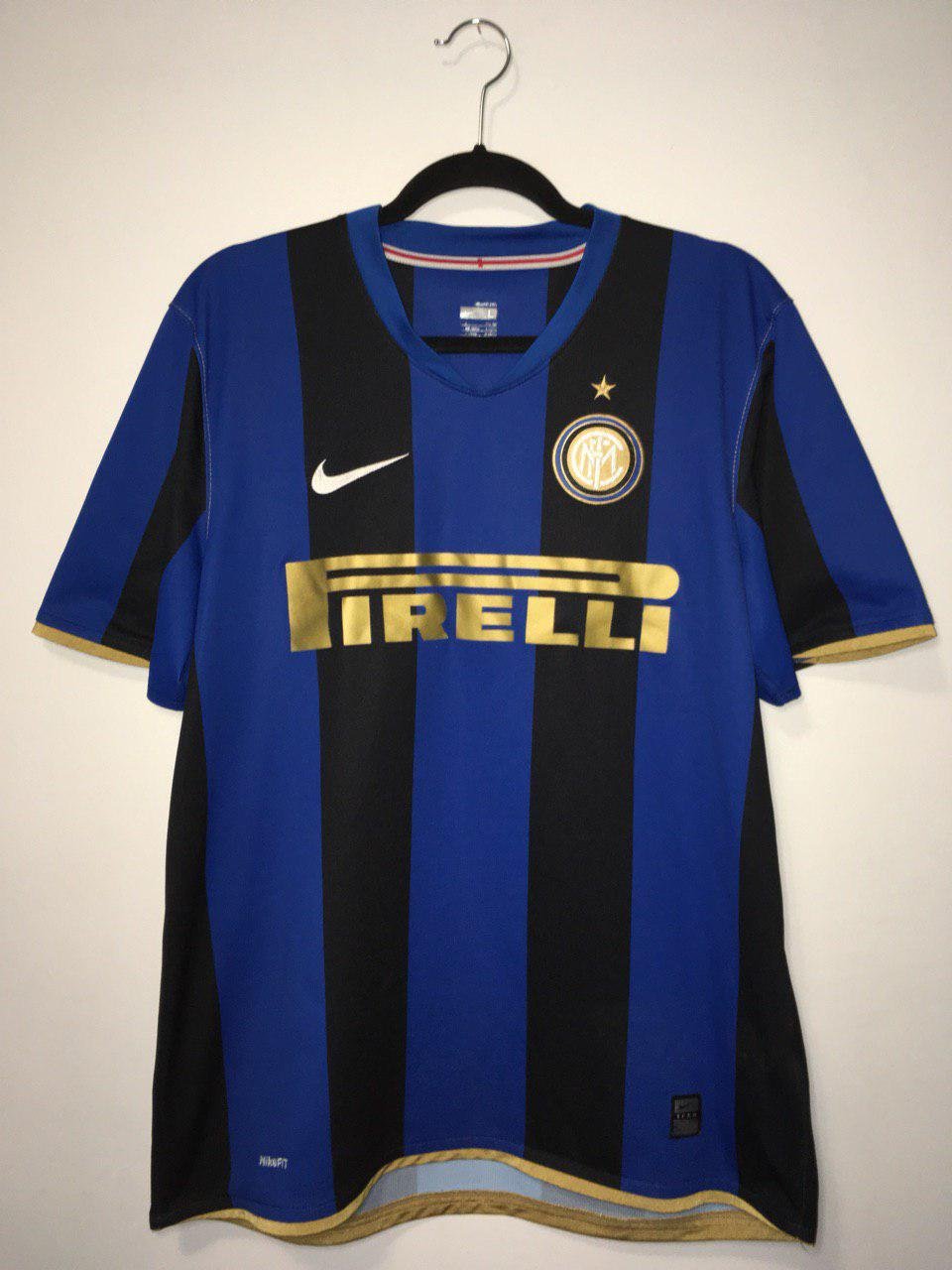Internazionale Home football shirt 2008 - 2009. Sponsored by Pirelli