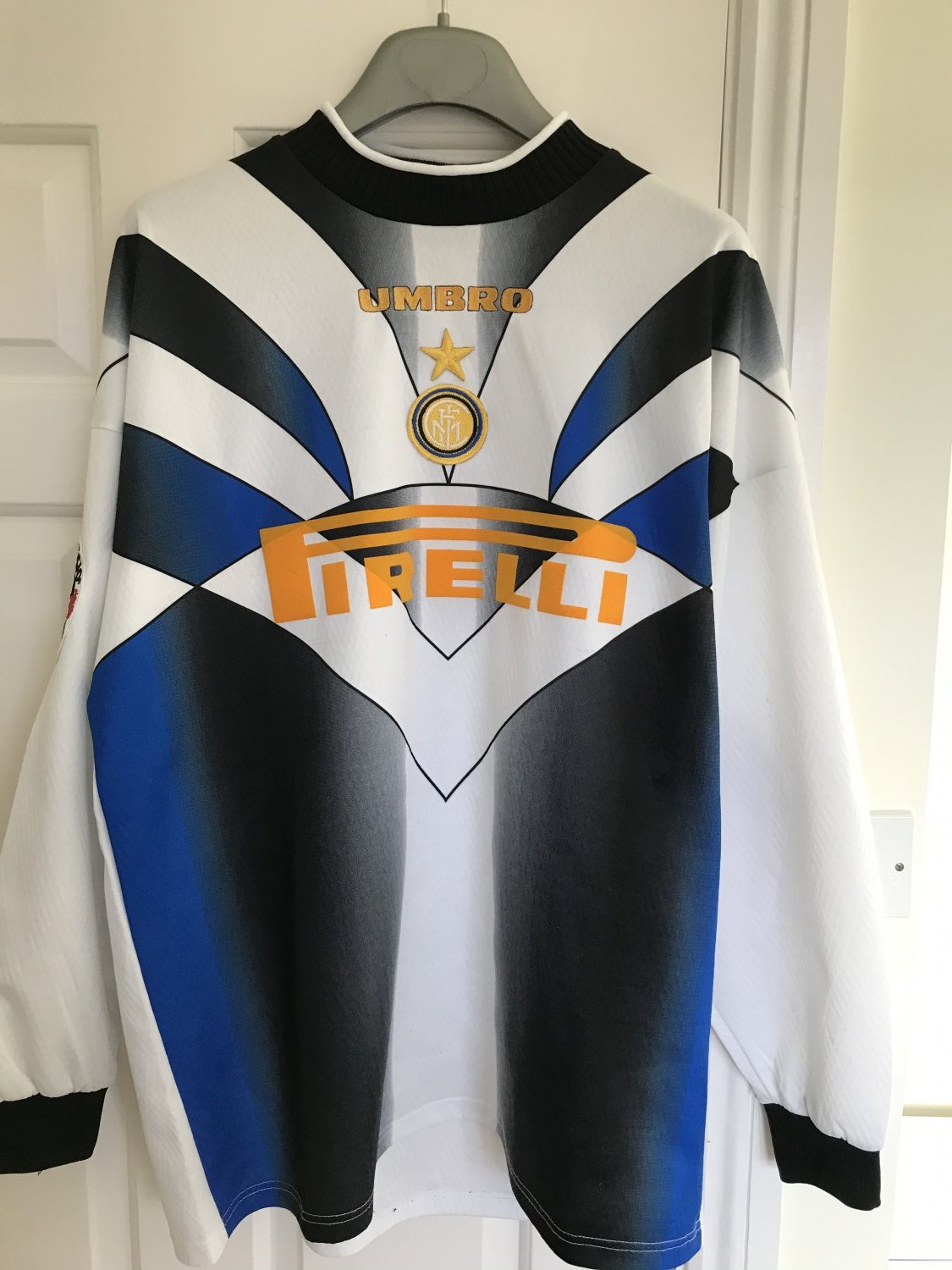 Internazionale Goalkeeper football shirt 1996 - 1997. Sponsored by Pirelli
