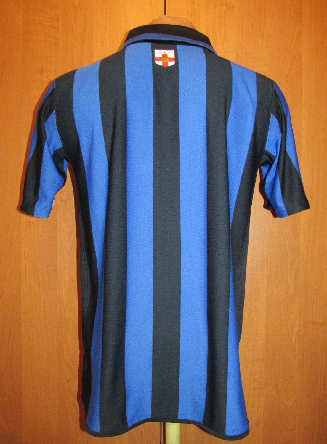 Internazionale Home football shirt 2007 - 2008. Sponsored by Pirelli