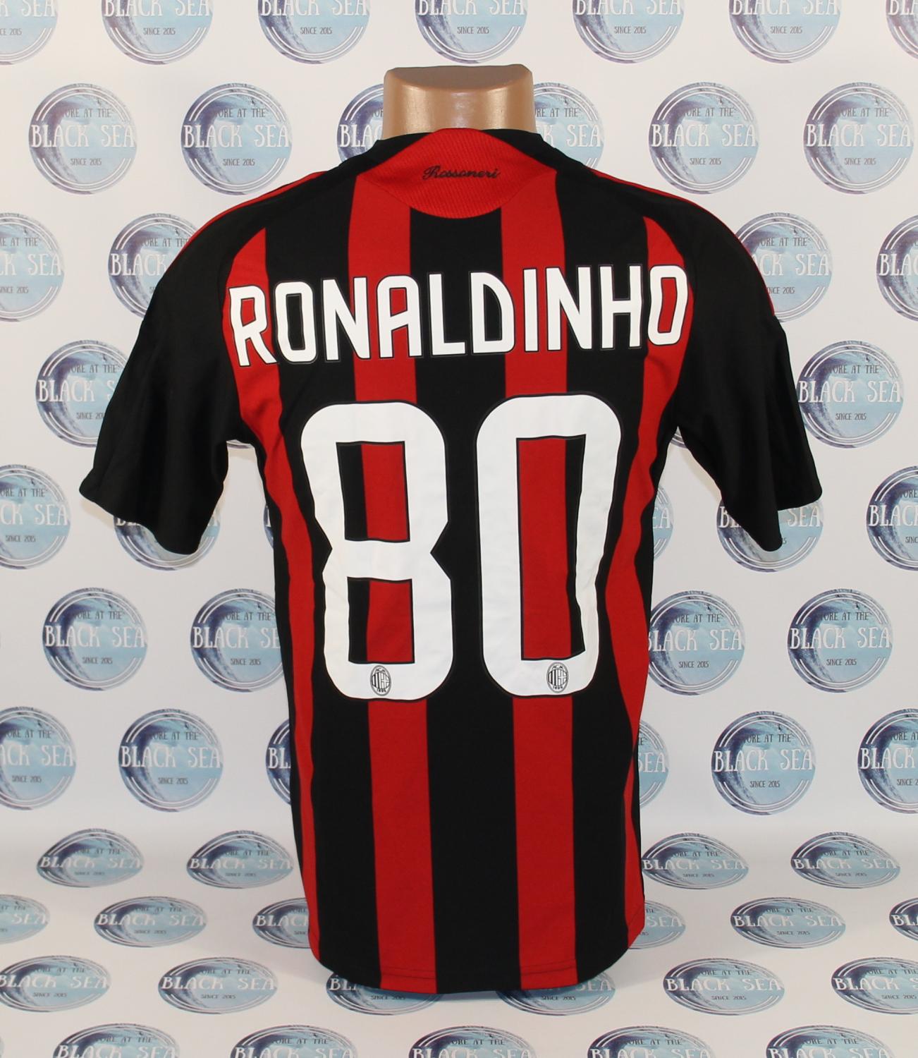 AC Milan Home Camiseta de Fútbol 2008 - 2009. Sponsored by Bwin