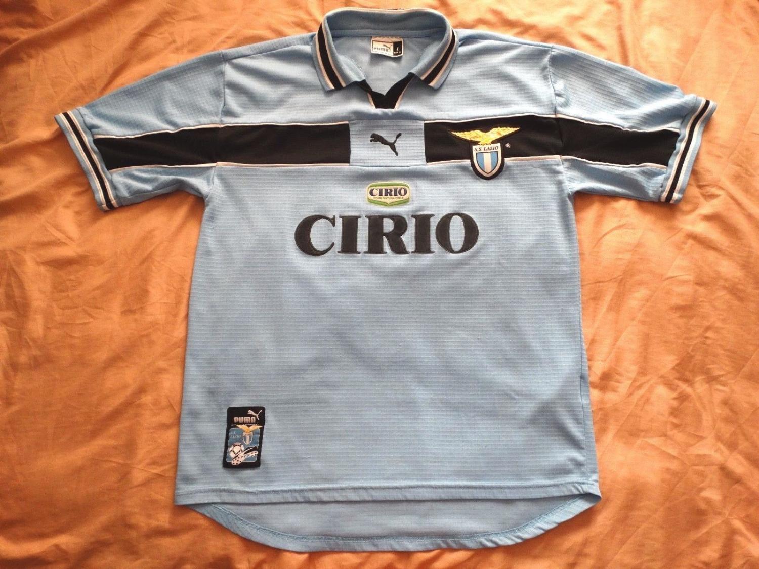 Lazio Home camisa de futebol 1998 - 2000