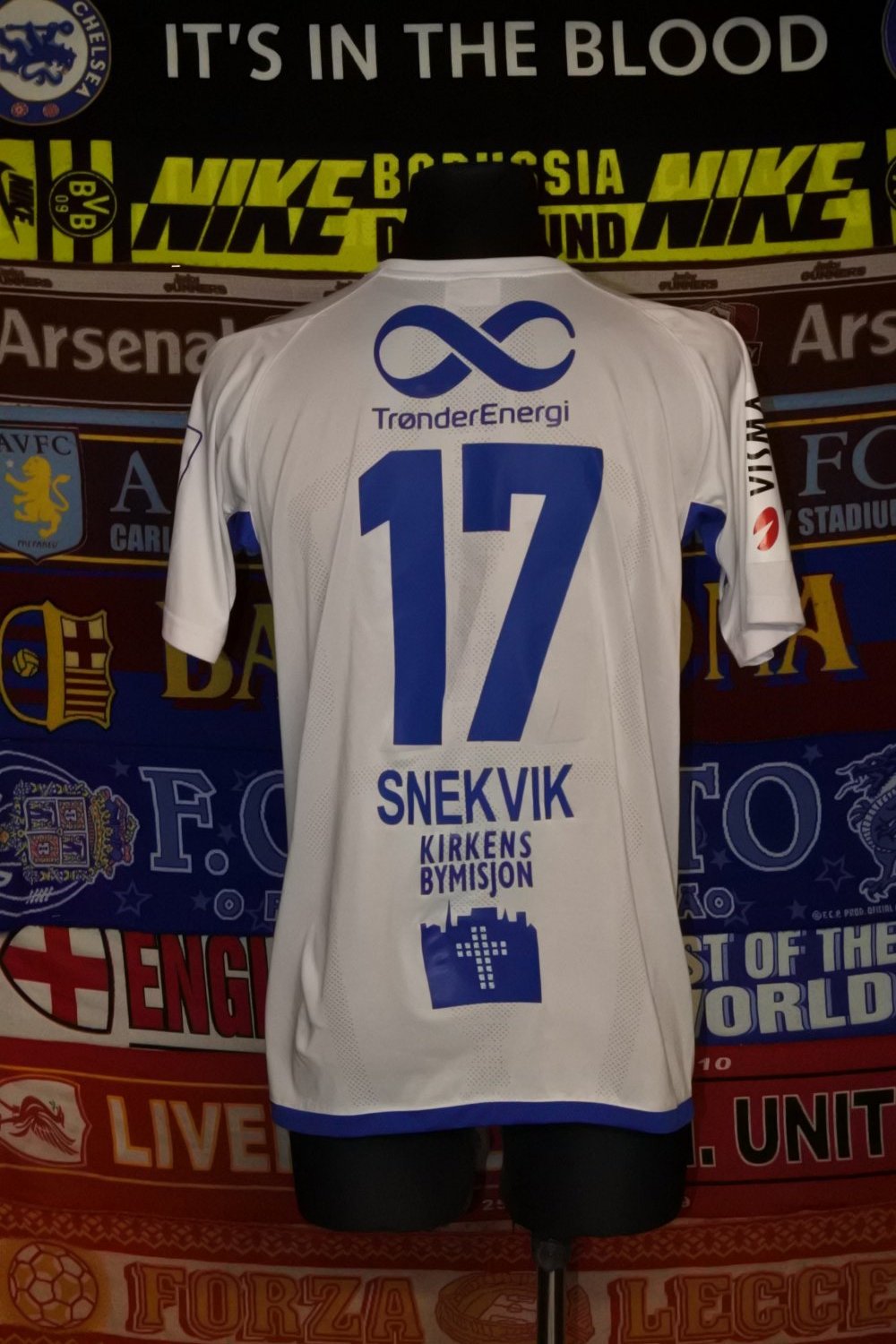 Ranheim Fotball Away football shirt 2014 - 2015. Sponsored by DNB