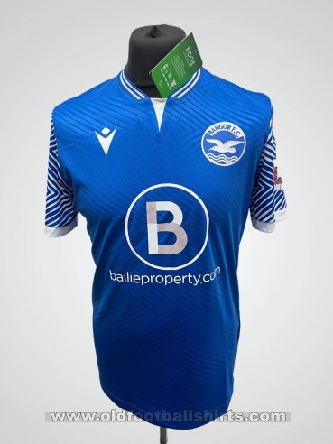 Bangor FC Away football shirt 2022 - 2023. Sponsored by Bailie Property