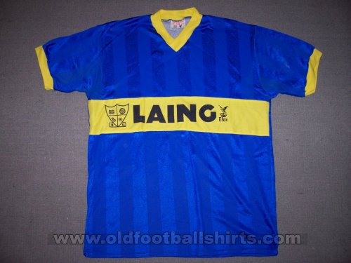 Southend United Home football shirt 1985 - 1986. Sponsored by Laing
