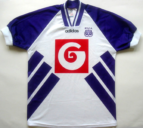 Anderlecht Home football shirt 1994 - 1995. Sponsored by Generale Bank