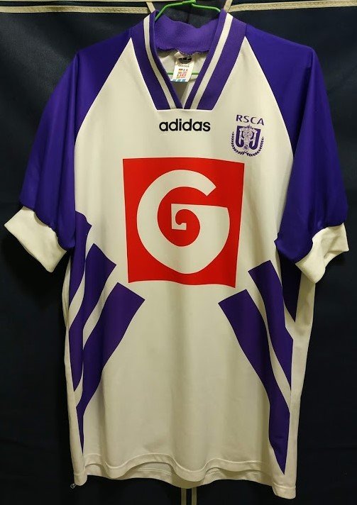 Anderlecht Home football shirt 1994 - 1995. Sponsored by Generale Bank