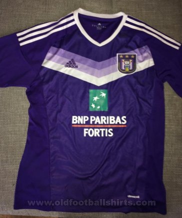 Anderlecht Home football shirt 2016 - 2017. Sponsored by BNP Paribas Fortis