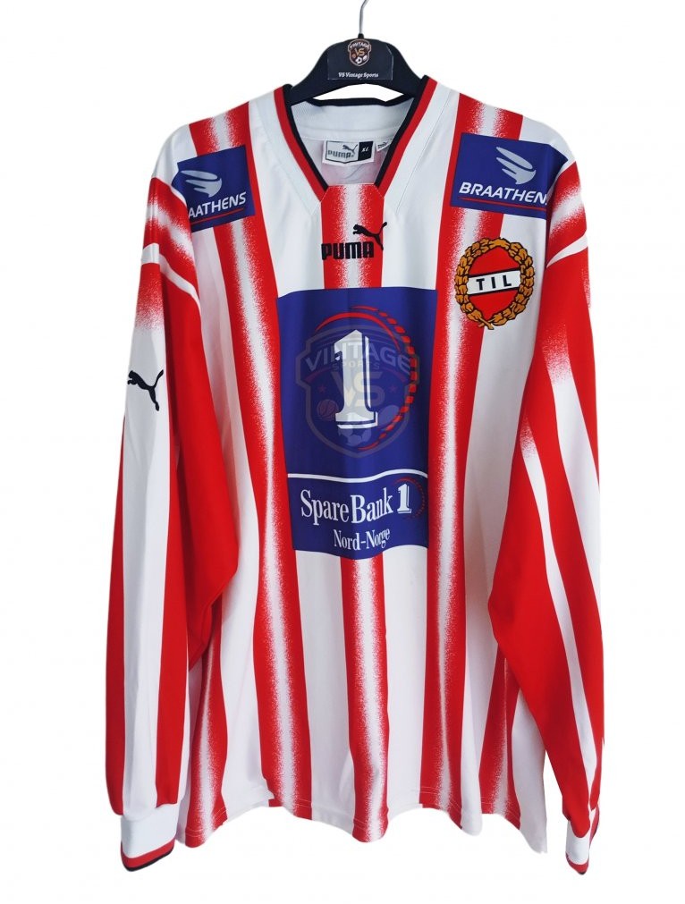 Tromso IL Home football shirt (unknown year). Sponsored by SpareBank
