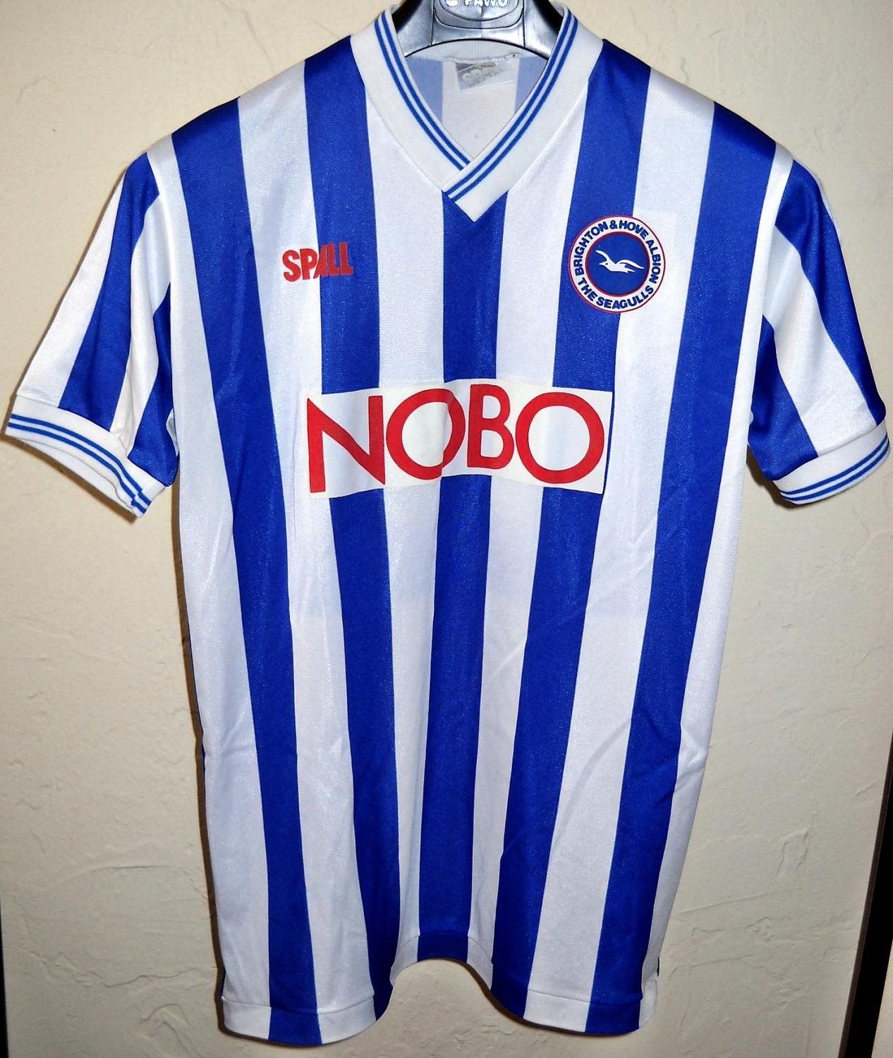 Brighton & Hove Albion Home football shirt 1988 - 1989. Sponsored by NOBO
