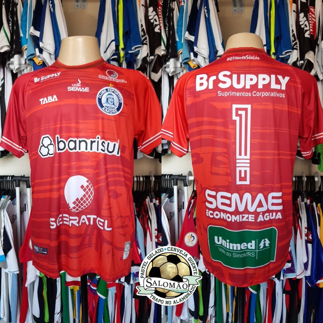 Clube Esportivo Aimoré Goalkeeper football shirt 2023. Sponsored by ...