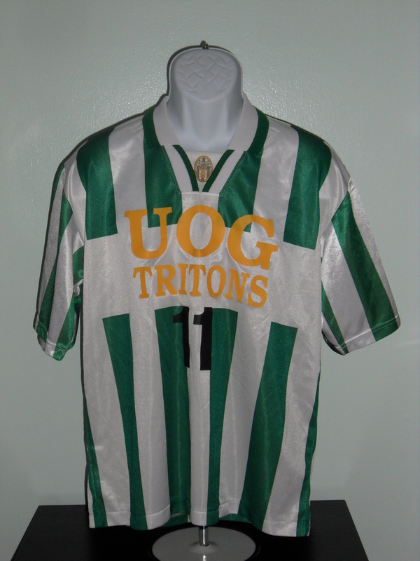 Old University of Guam FC football shirts and soccer jerseys
