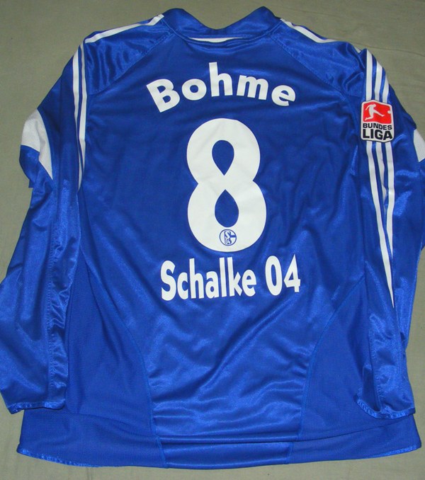 FC Schalke 04 Home football shirt 2003 - 2004. Sponsored by Victoria ...