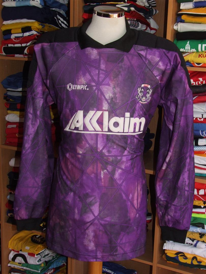Leyton Orient Goalkeeper football shirt 1996 - 1997. Sponsored by Acclaim