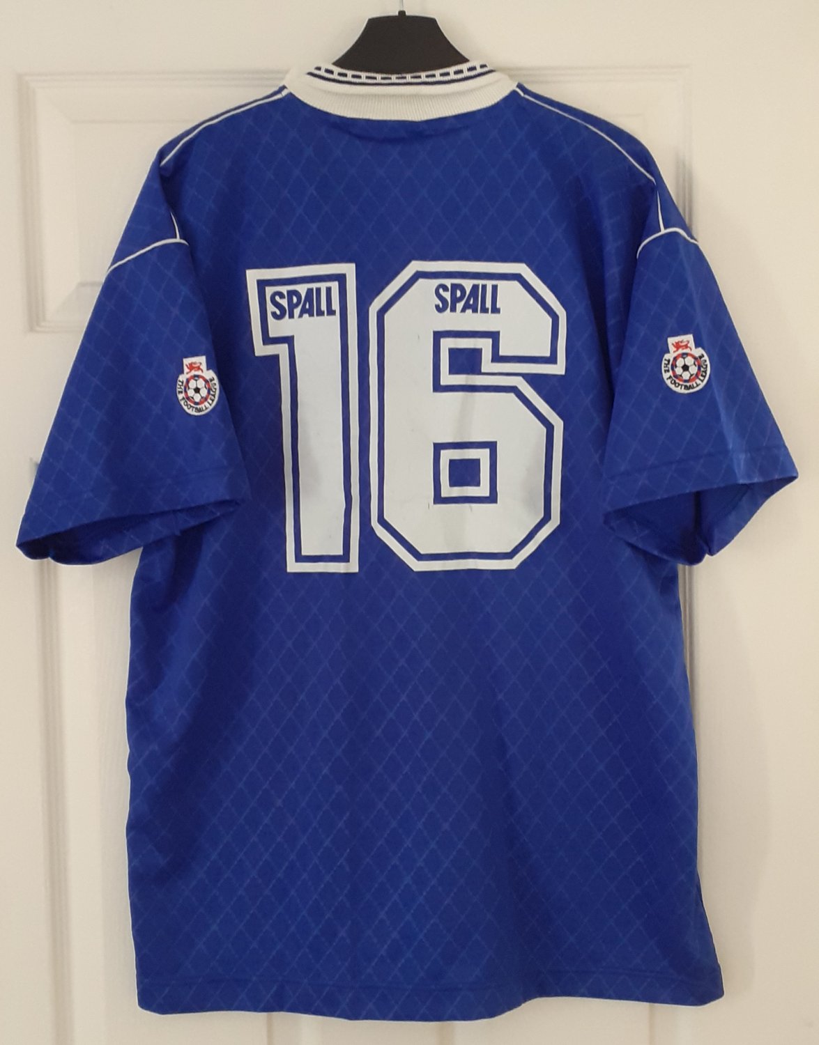 Millwall Home football shirt 1990 - 1991. Sponsored by Lewisham