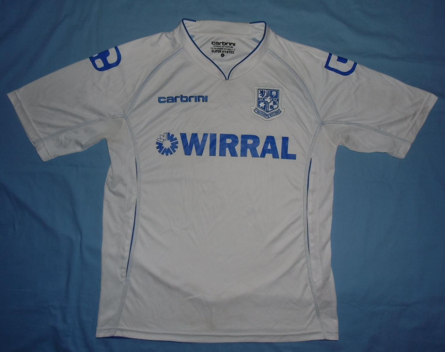 Tranmere Rovers Home football shirt 2011 - 2012. Sponsored by Wirral