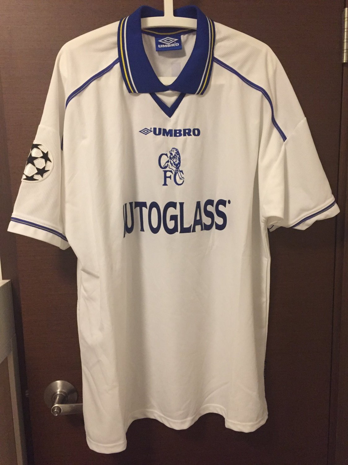 Chelsea Away football shirt 1999 - 2000. Sponsored by Autoglass