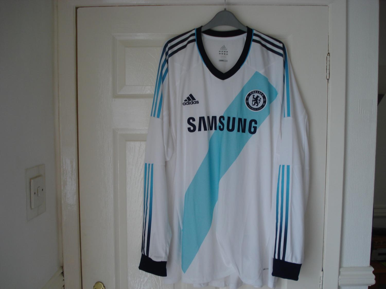Chelsea Away football shirt 2012 - 2013. Sponsored by Samsung