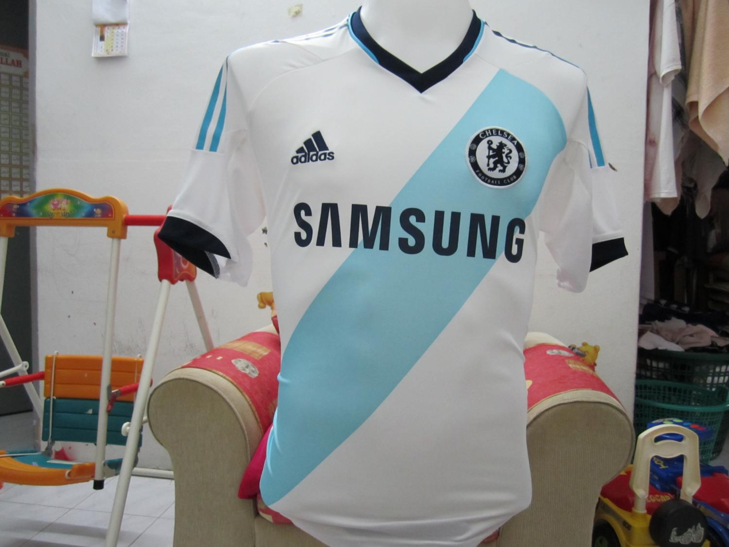 Chelsea Away football shirt 2012 - 2013. Sponsored by Samsung