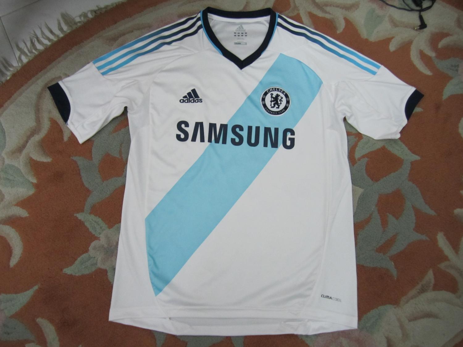 Chelsea Away football shirt 2012 - 2013. Sponsored by Samsung