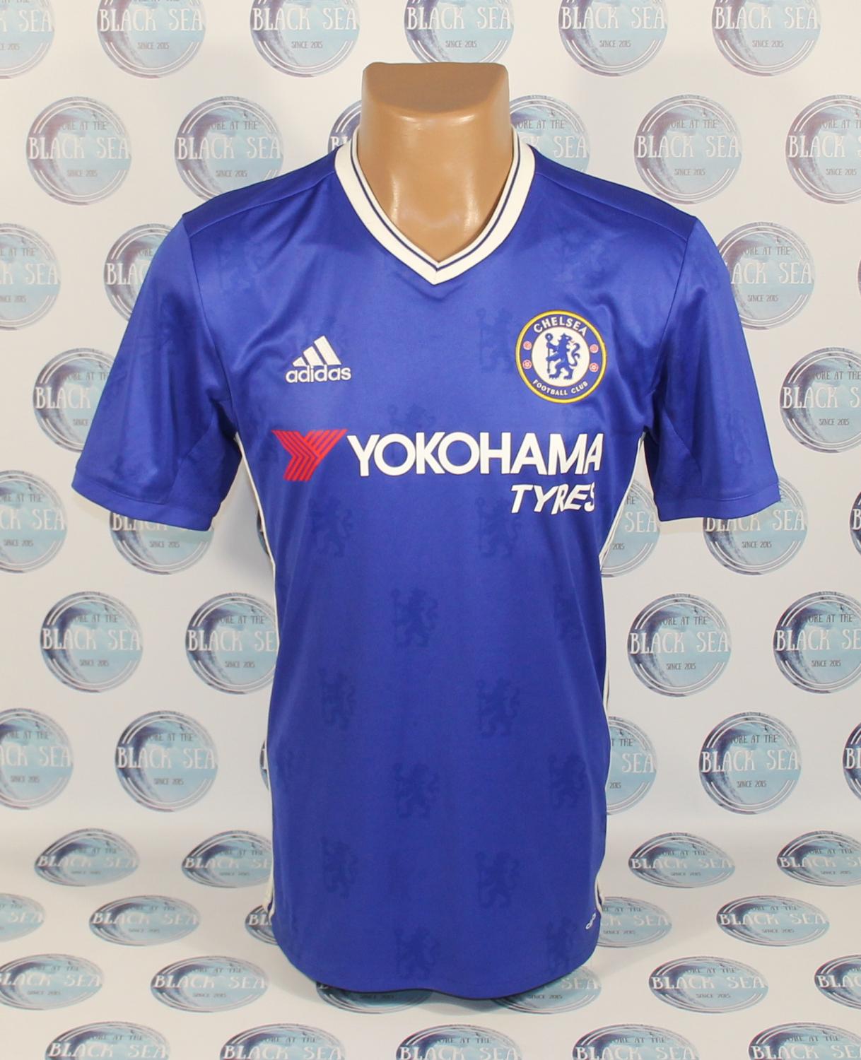Chelsea Home football shirt 2016 - 2017. Sponsored by Yokohama Tyres