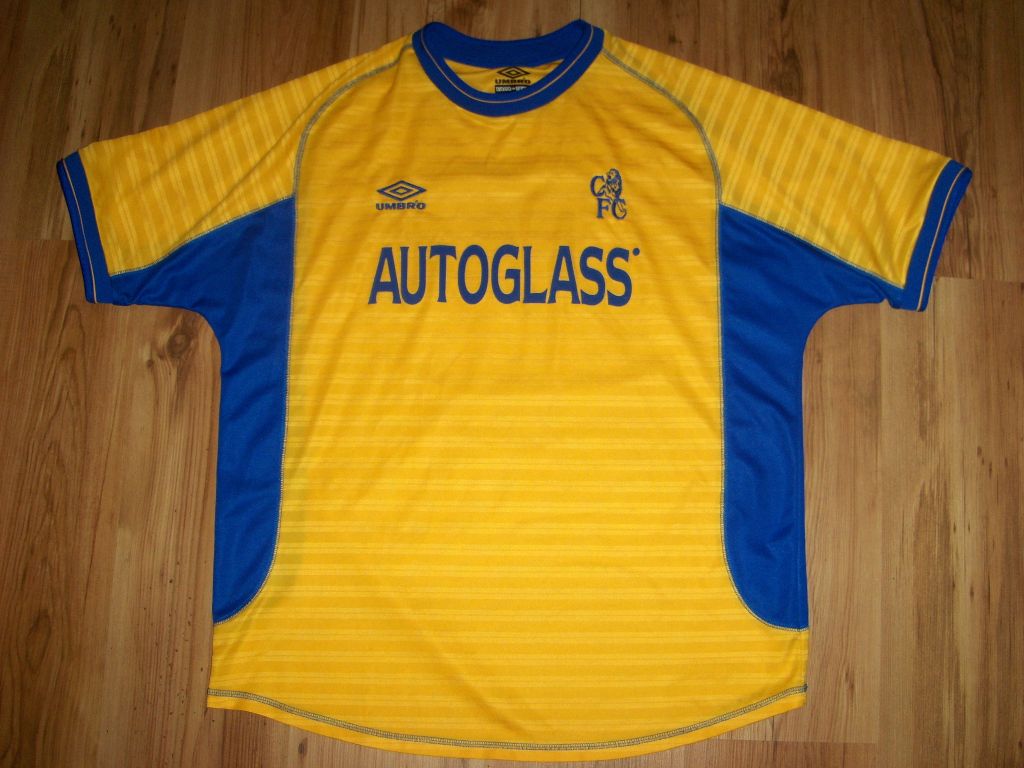 Chelsea Away football shirt 2000 - 2002. Sponsored by Autoglass