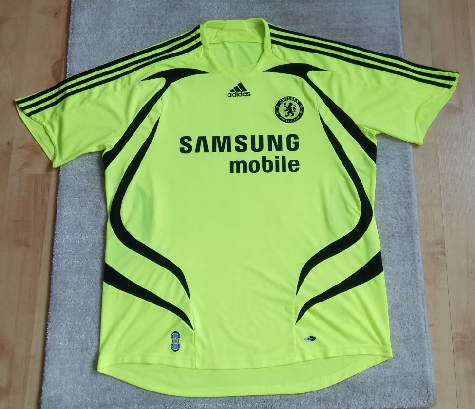 Chelsea Away football shirt 2007 - 2008. Sponsored by Samsung