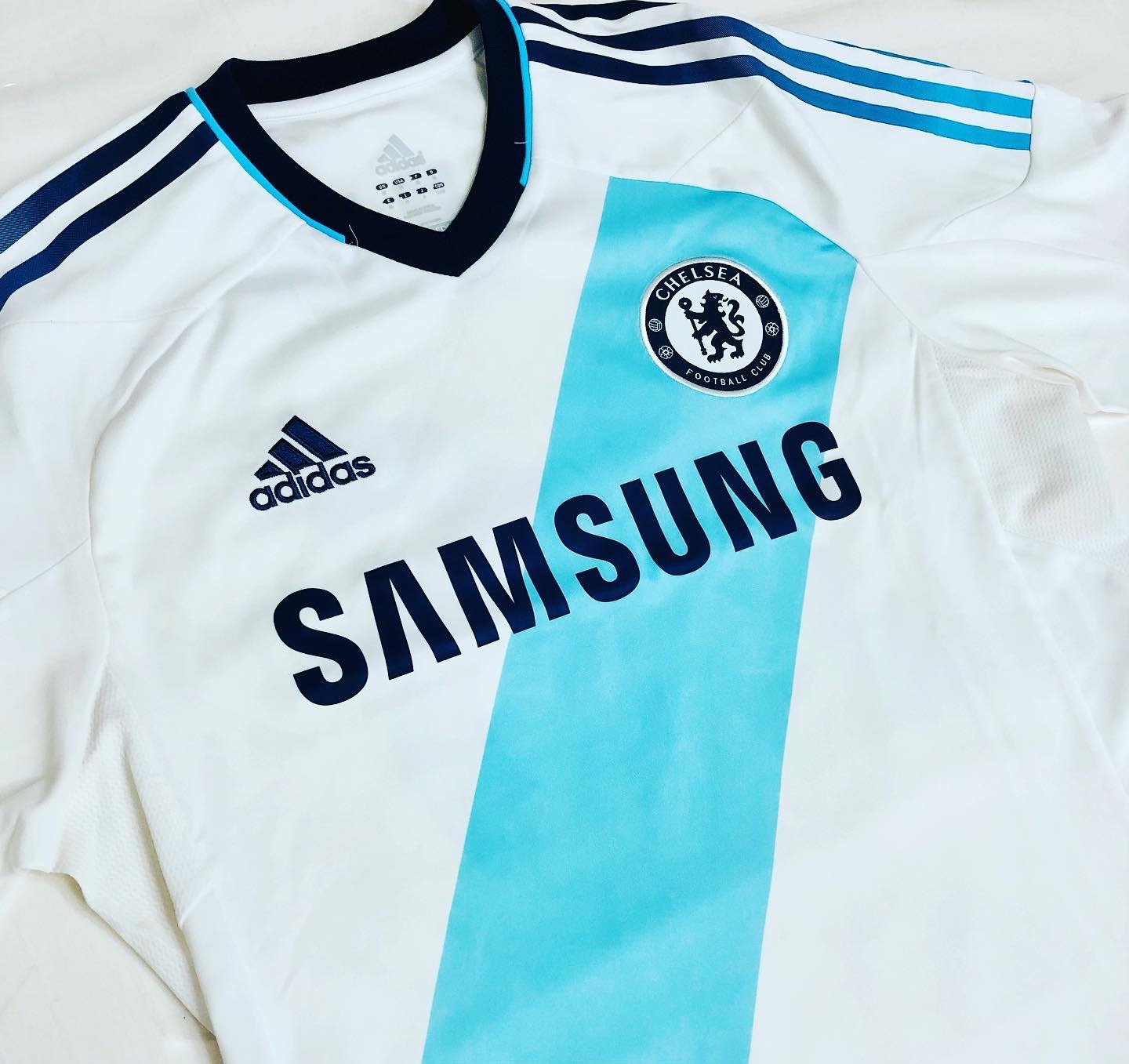 Chelsea Away football shirt 2012 - 2013. Sponsored by Samsung