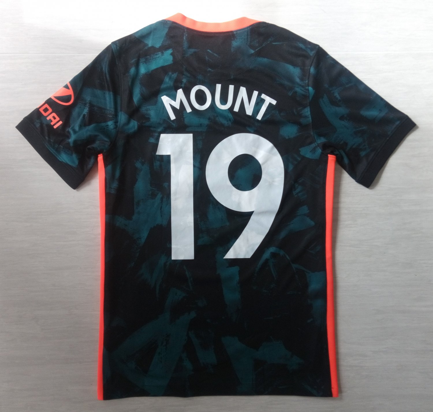 Chelsea Third football shirt 2021 - 2022. Sponsored by Three