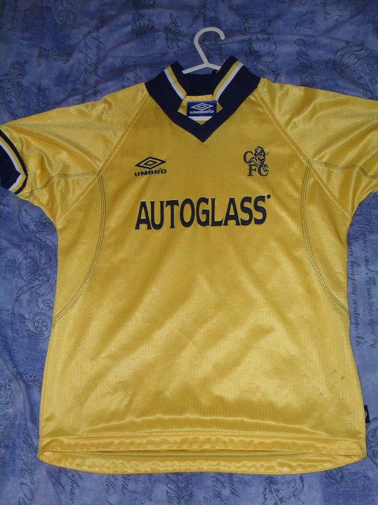 Chelsea Third football shirt 1998 - 2000. Sponsored by Autoglass