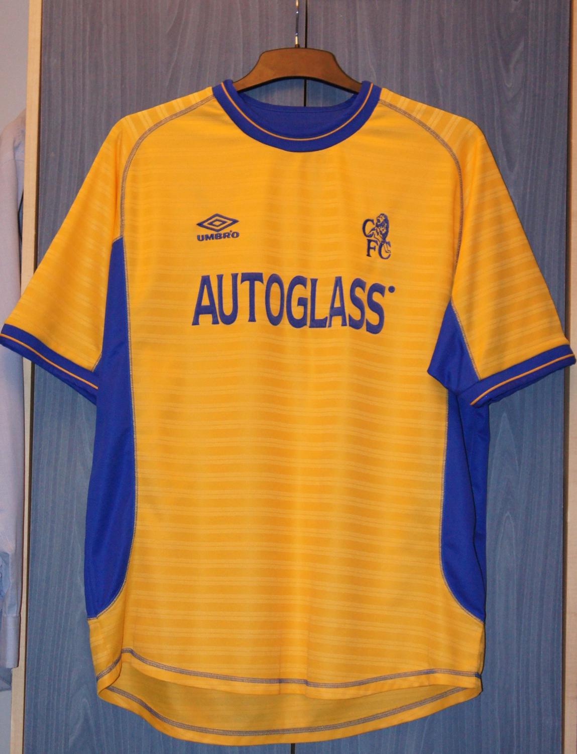 Chelsea Away football shirt 2000 - 2002. Sponsored by Autoglass