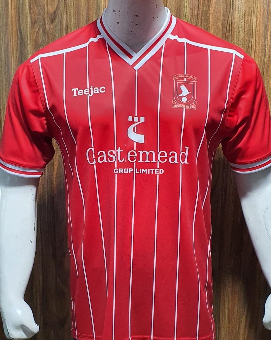 Llanrug United FC Home football shirt 2021 - 2022. Sponsored by ...
