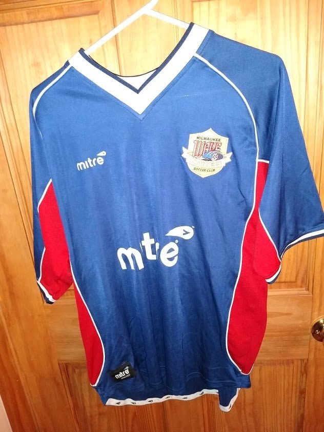 Milwaukee Wave United Unknown shirt type (unknown year). Sponsored by Mitre