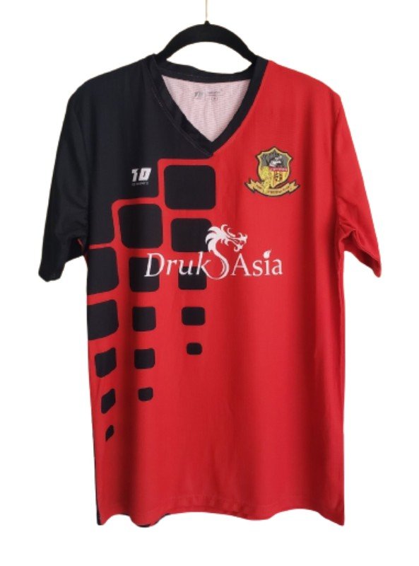 Paro FC Home football shirt 2022 - 2023. Sponsored by Druk Asia