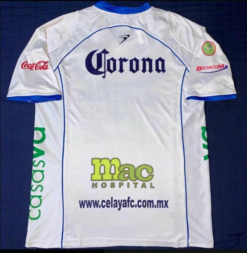 Club Celaya Home Camiseta de Fútbol 2011. Sponsored by Libertad
