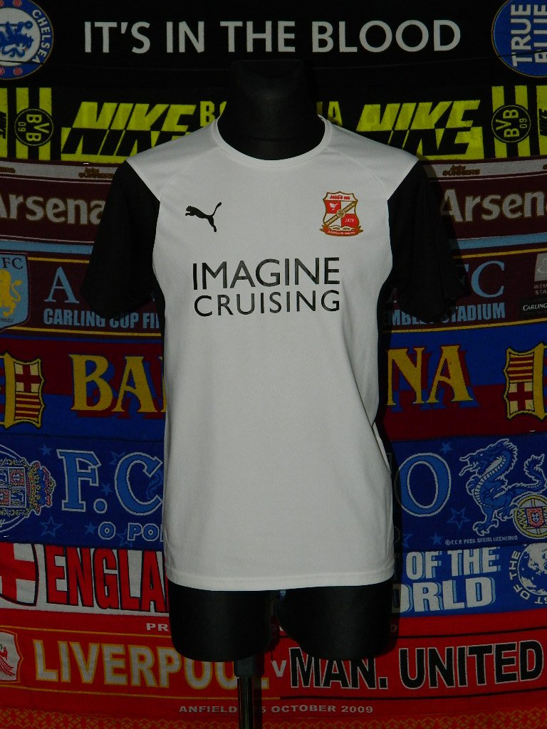 Swindon Town Away football shirt 2015 - ?. Sponsored by Imagine Cruising