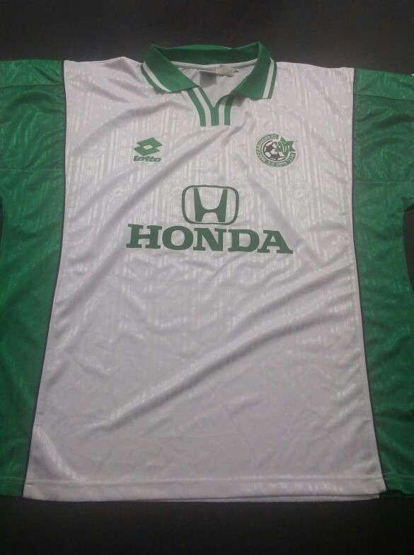 Maccabi Haifa Away football shirt 2002 - 2003. Sponsored by Honda